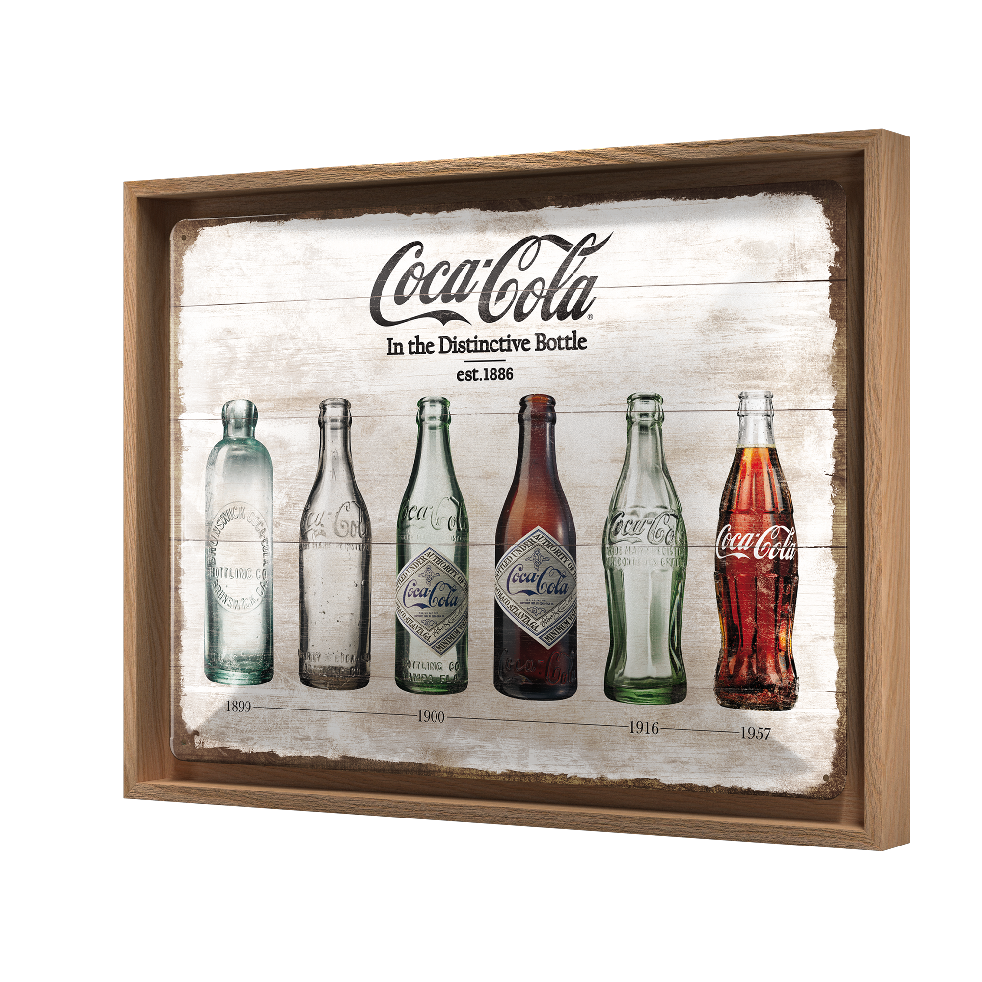 Coca-Cola - Bottle Timeline N-Frame L Edition – Nostalgic-Art Shop
